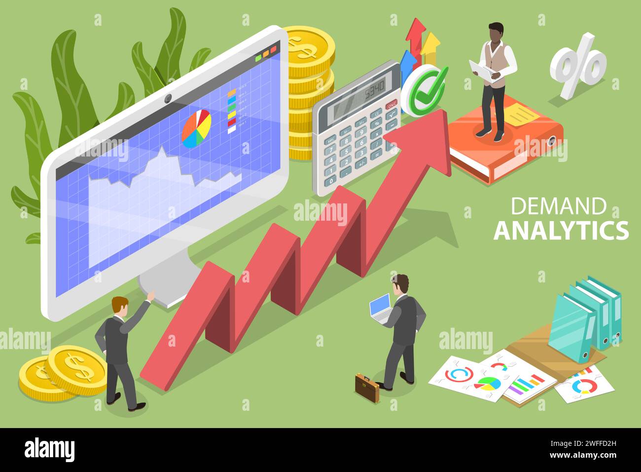 Sales analytics vector vectors hi-res stock photography and images - Alamy