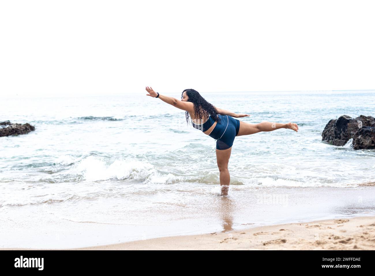 Young woman at gymnastics exercises hi-res stock photography and images ...