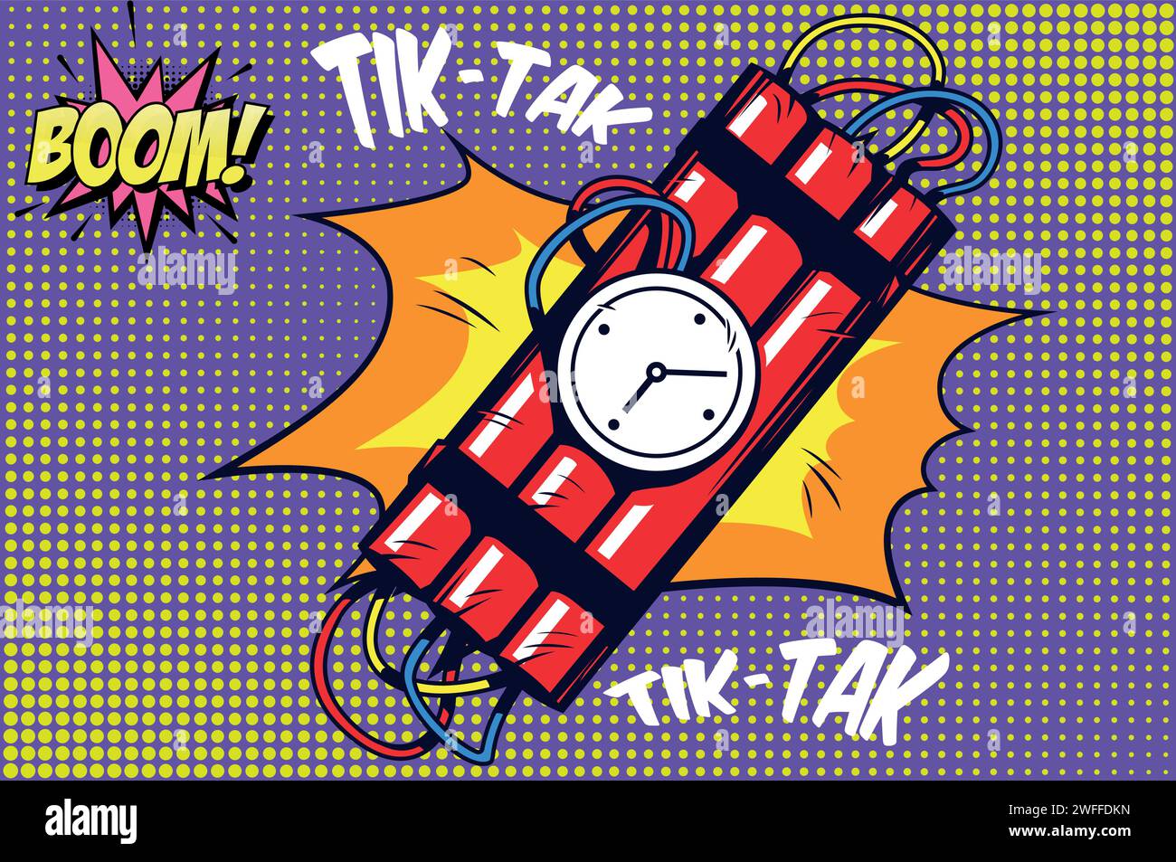 Bomb pop art style vector image Stock Vector Image & Art - Alamy