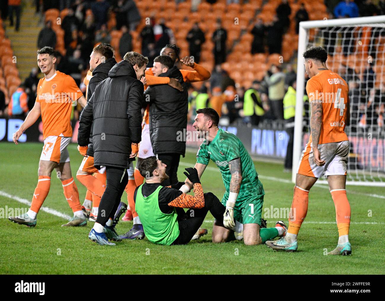 Blackpool, UK. 30th Jan, 2024. Richard O'Donnell of Blackpool ...