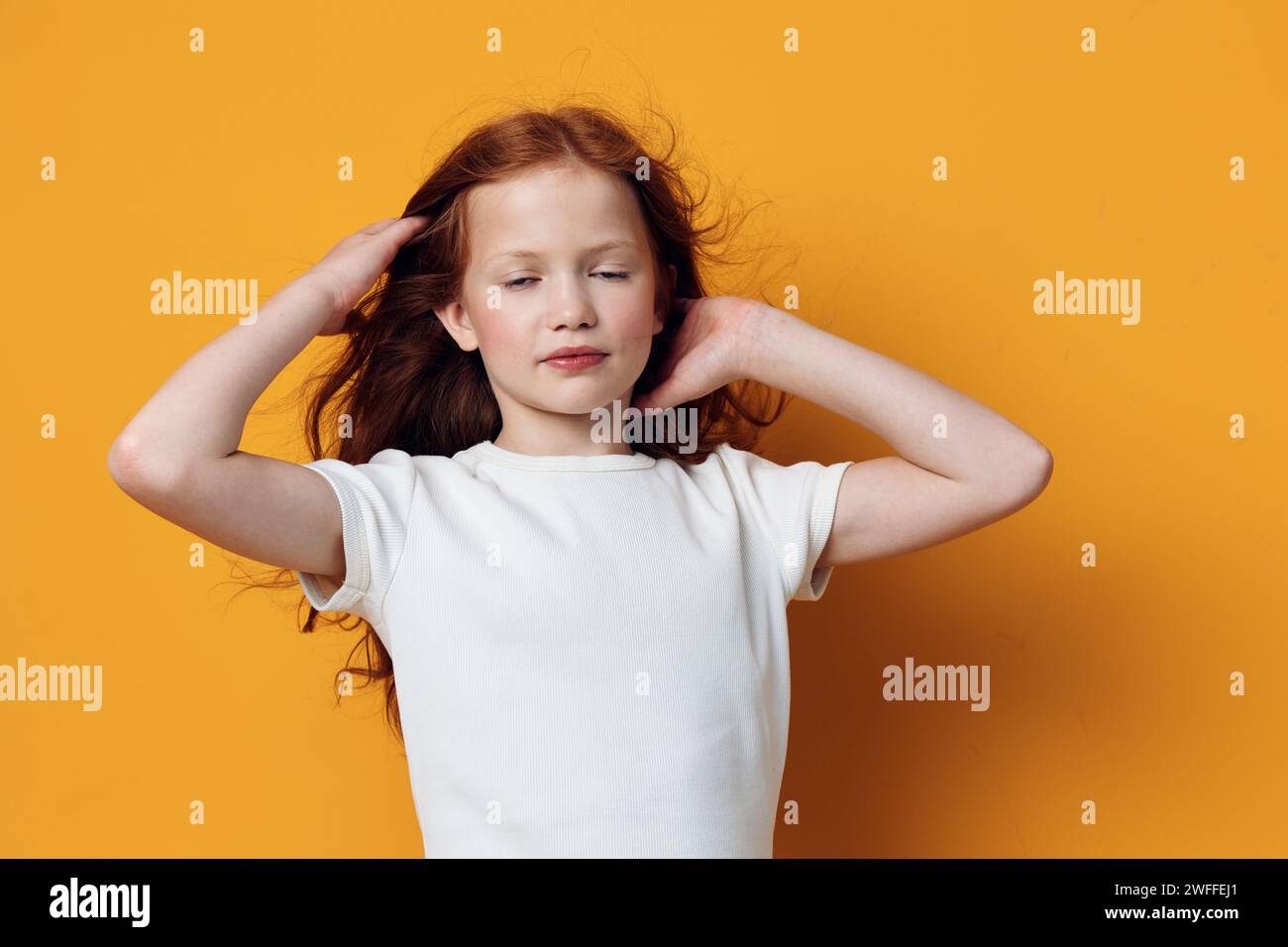 Face little cute young problem emotion children childhood girl female ...