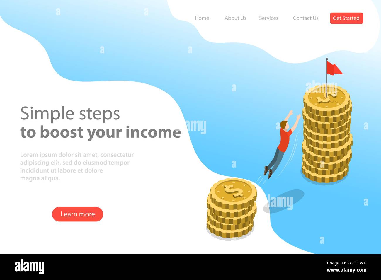 Salary increase vector vectors hi-res stock photography and images - Alamy