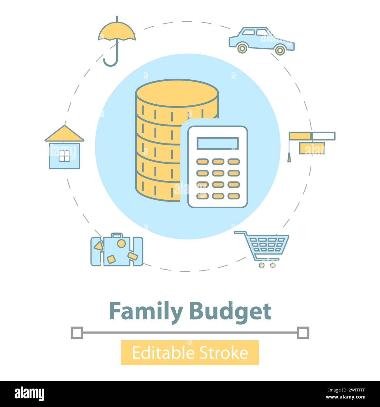 Financial planning icon isometric Cut Out Stock Images & Pictures - Alamy