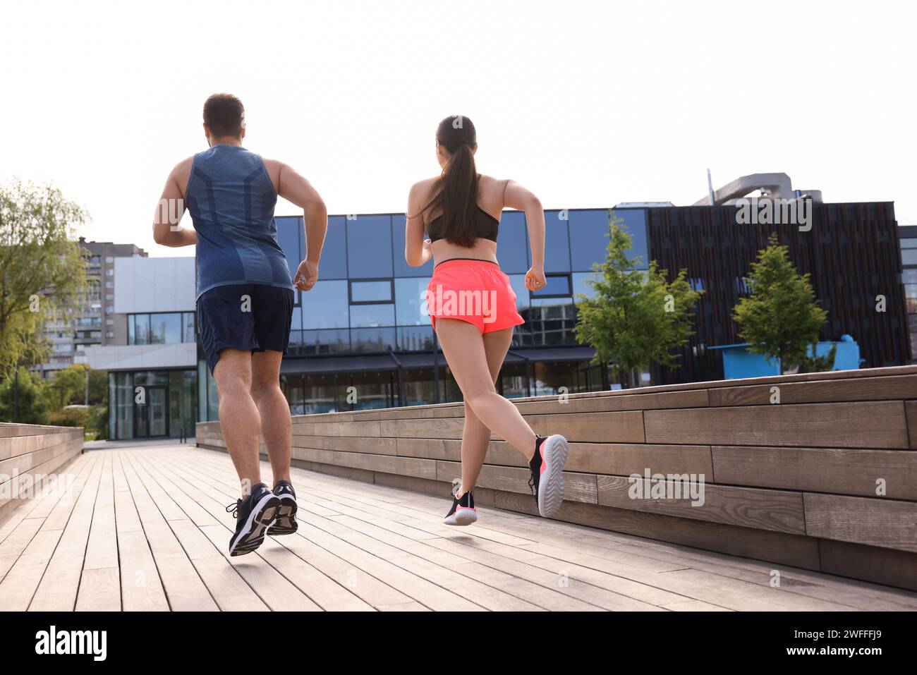 Fitness running people low angle hi-res stock photography and images ...
