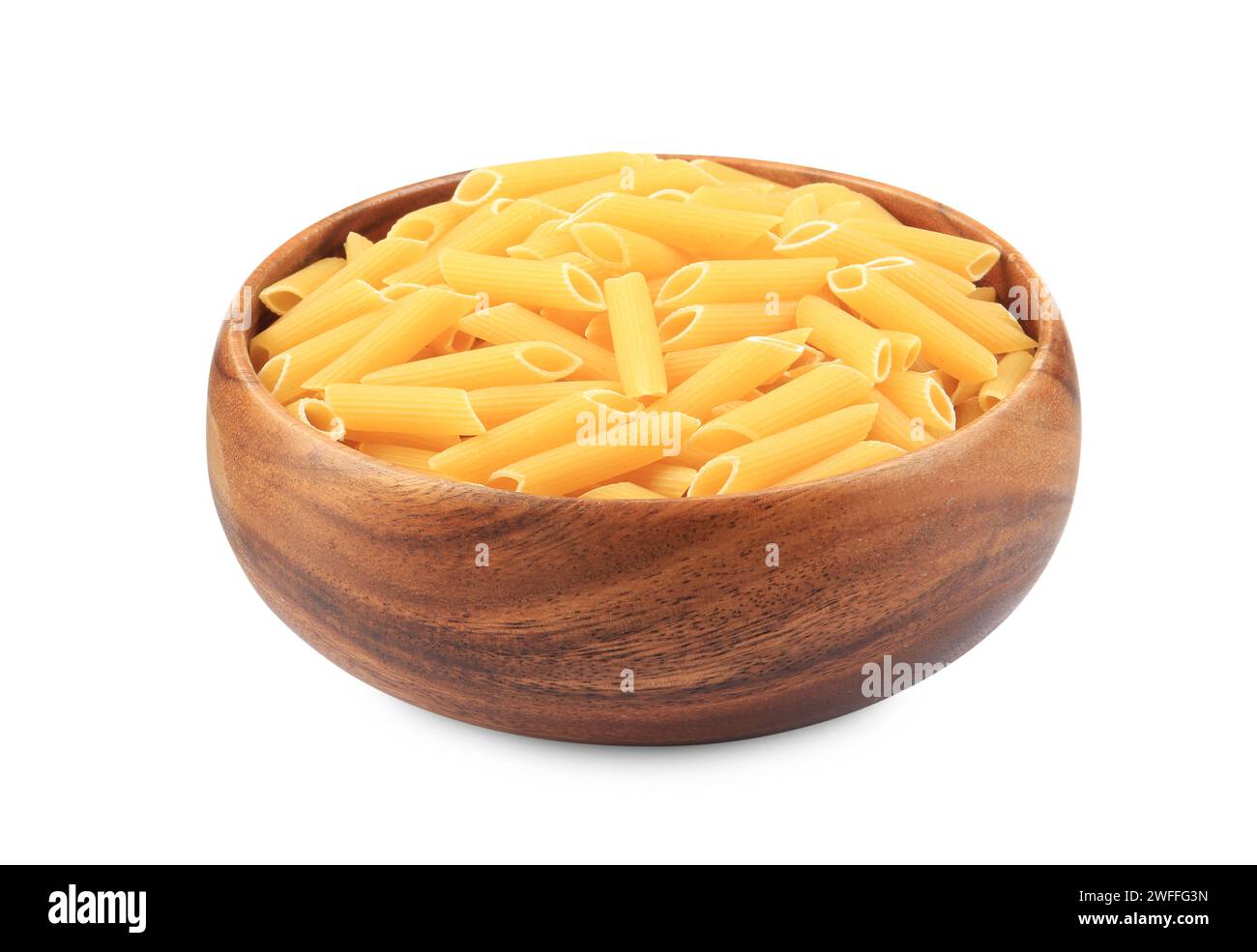 Uncooked organic penne pasta Cut Out Stock Images & Pictures - Alamy