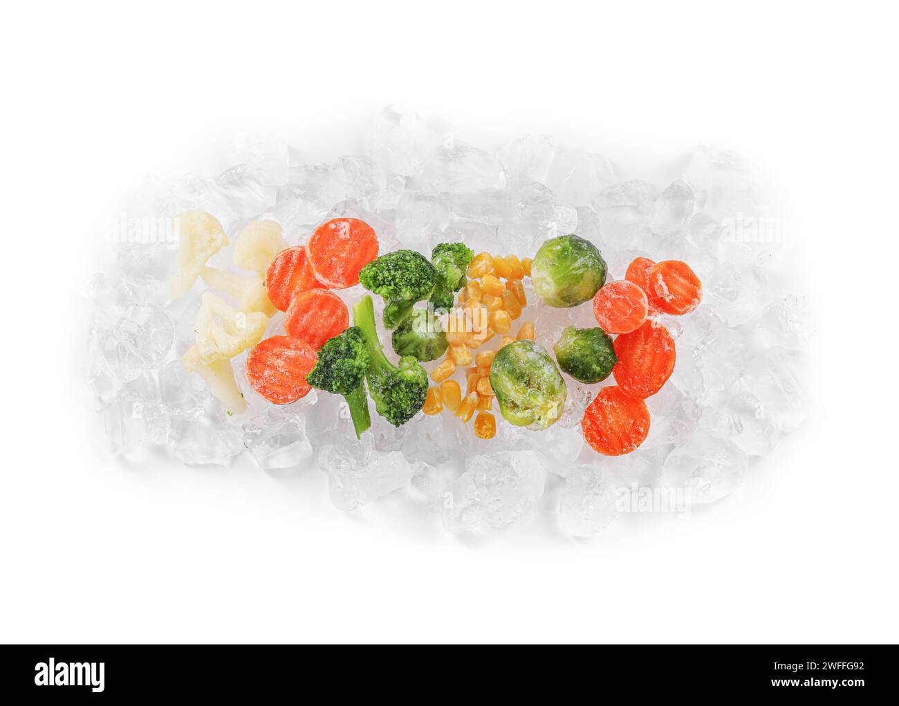 Frozen brussels sprouts Cut Out Stock Images & Pictures - Alamy