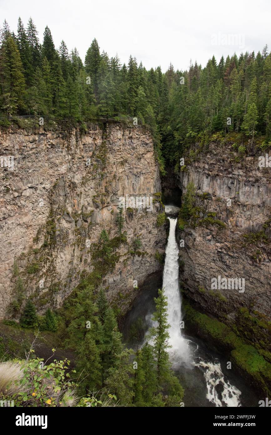 Spahats Creek Falls is a spectacular waterfall falling around 60 meter ...