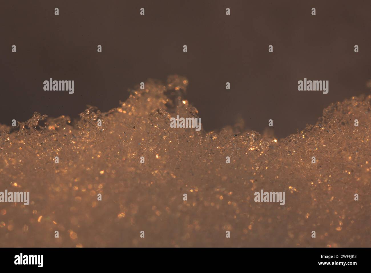 Closeup frozen snow particles hi-res stock photography and images - Alamy