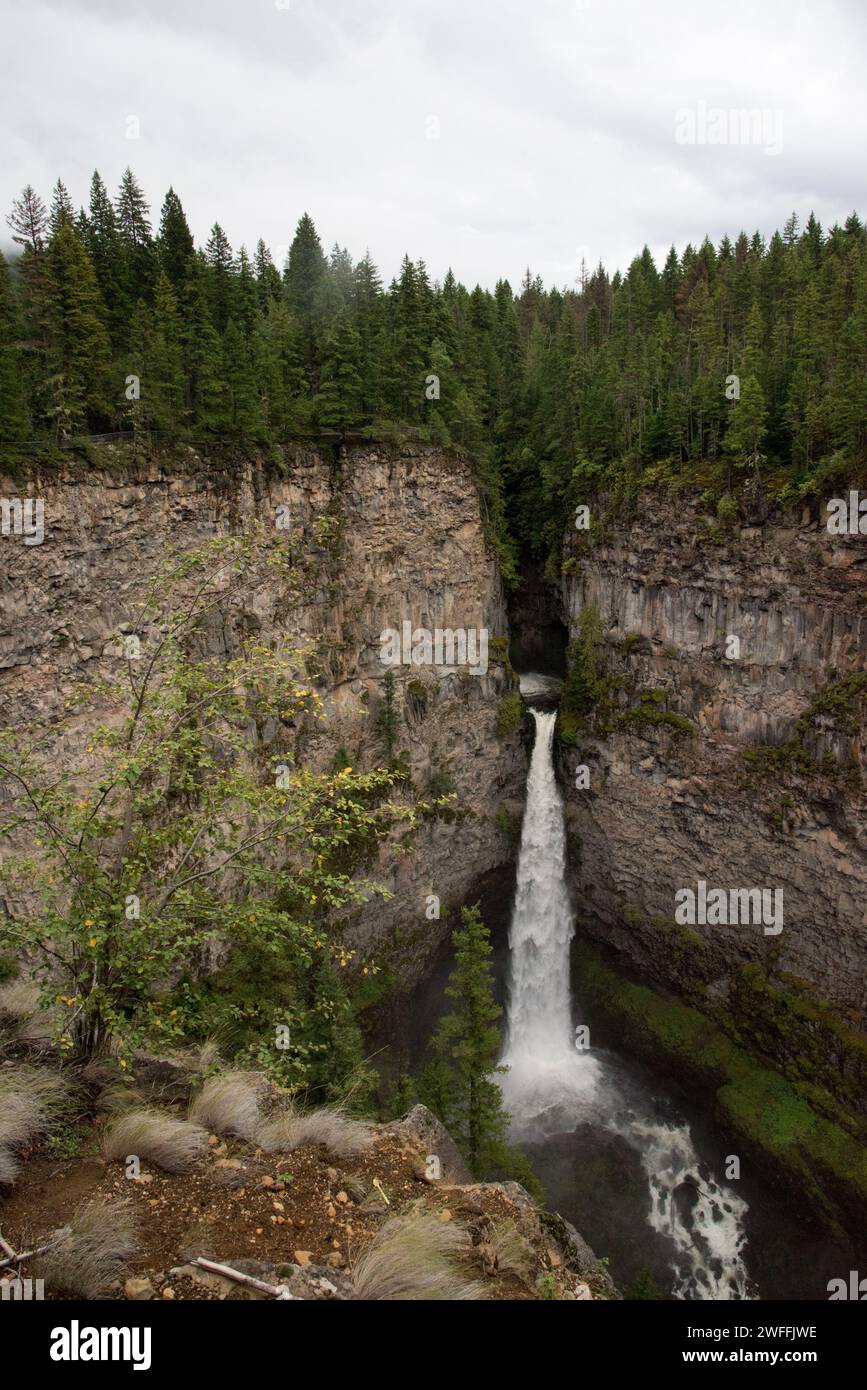 Spahats Creek Falls is a spectacular waterfall falling around 60 meter ...