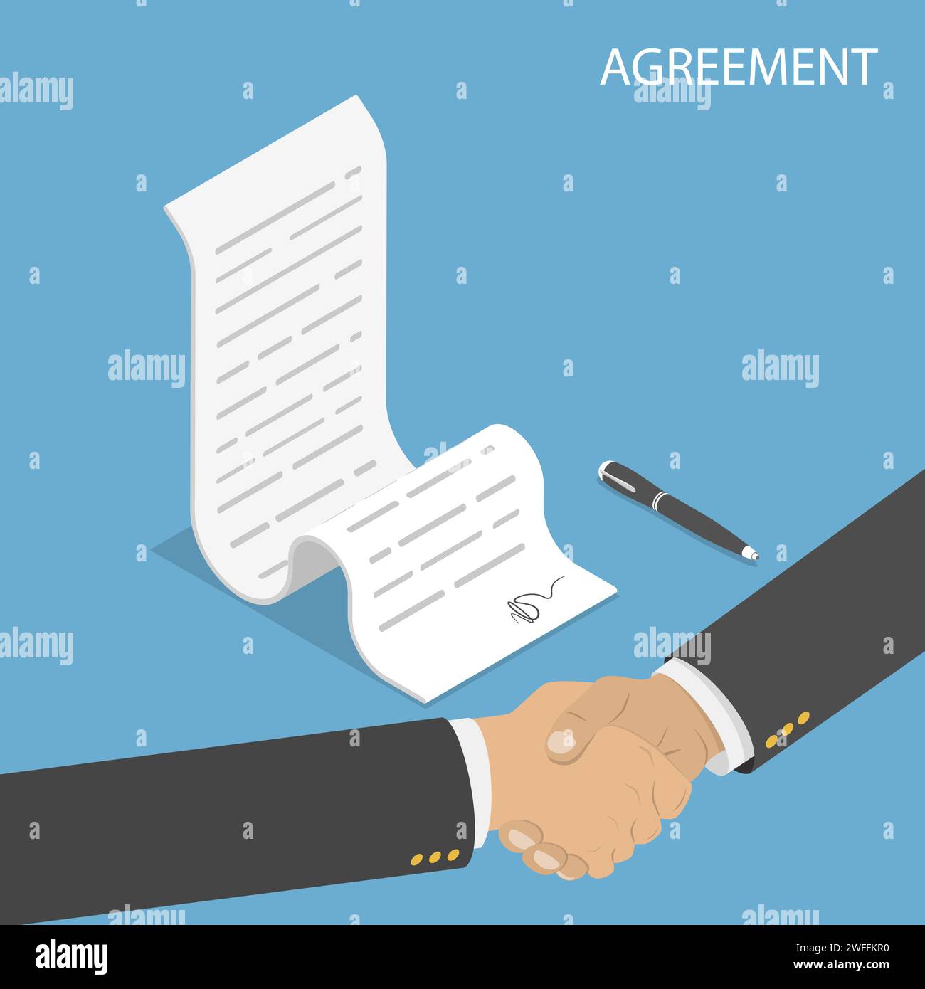 Project signing Stock Vector Images - Alamy