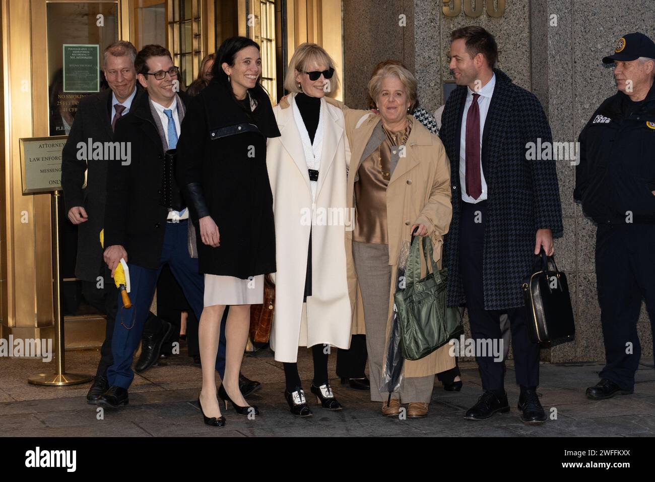 Manhattan United States 26th Jan 2024 E Jean Carroll Leaves The