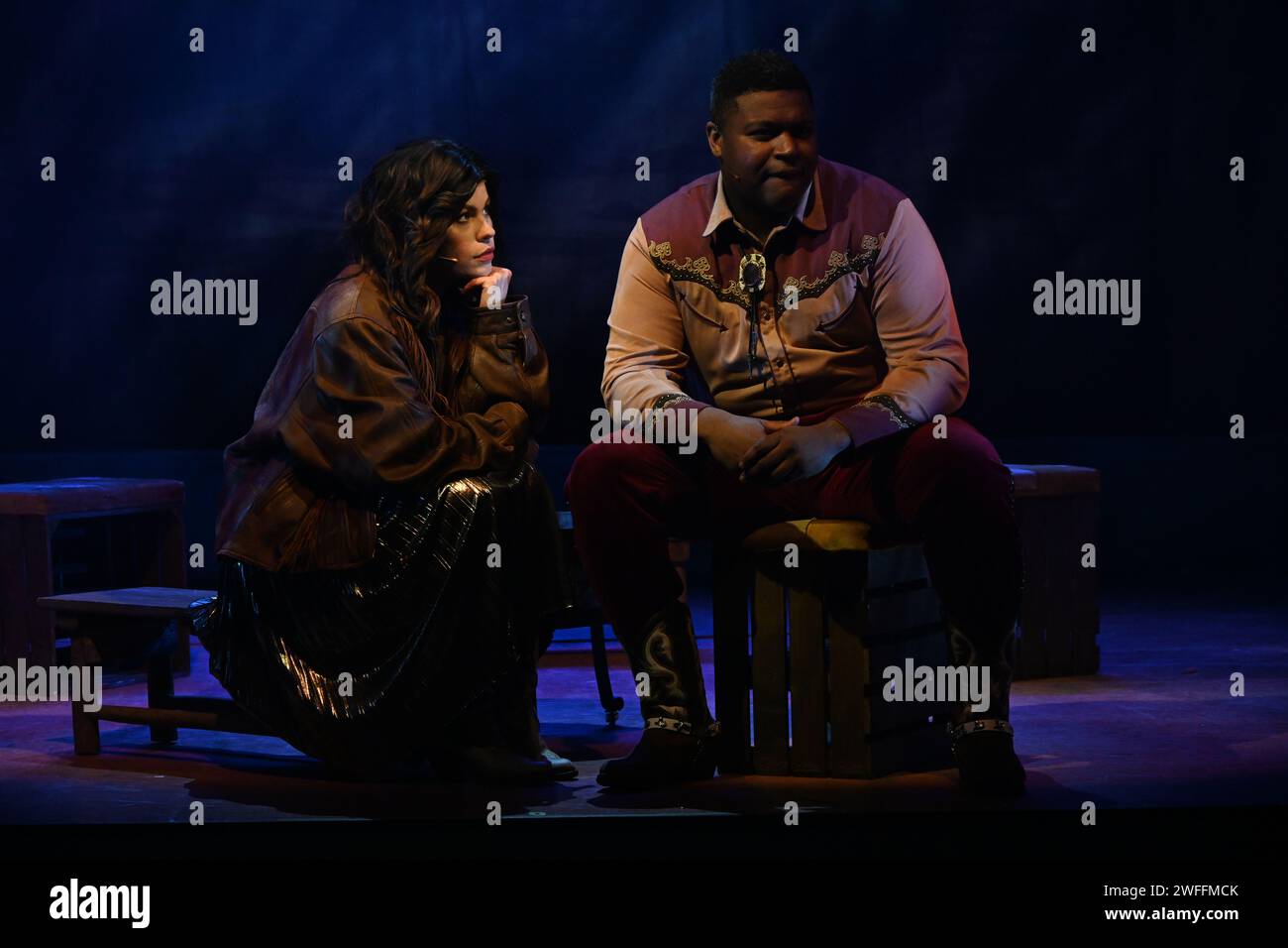 London, UK. 30th Jan, 2024. Emily Benjamin and Tarinn Callender ...
