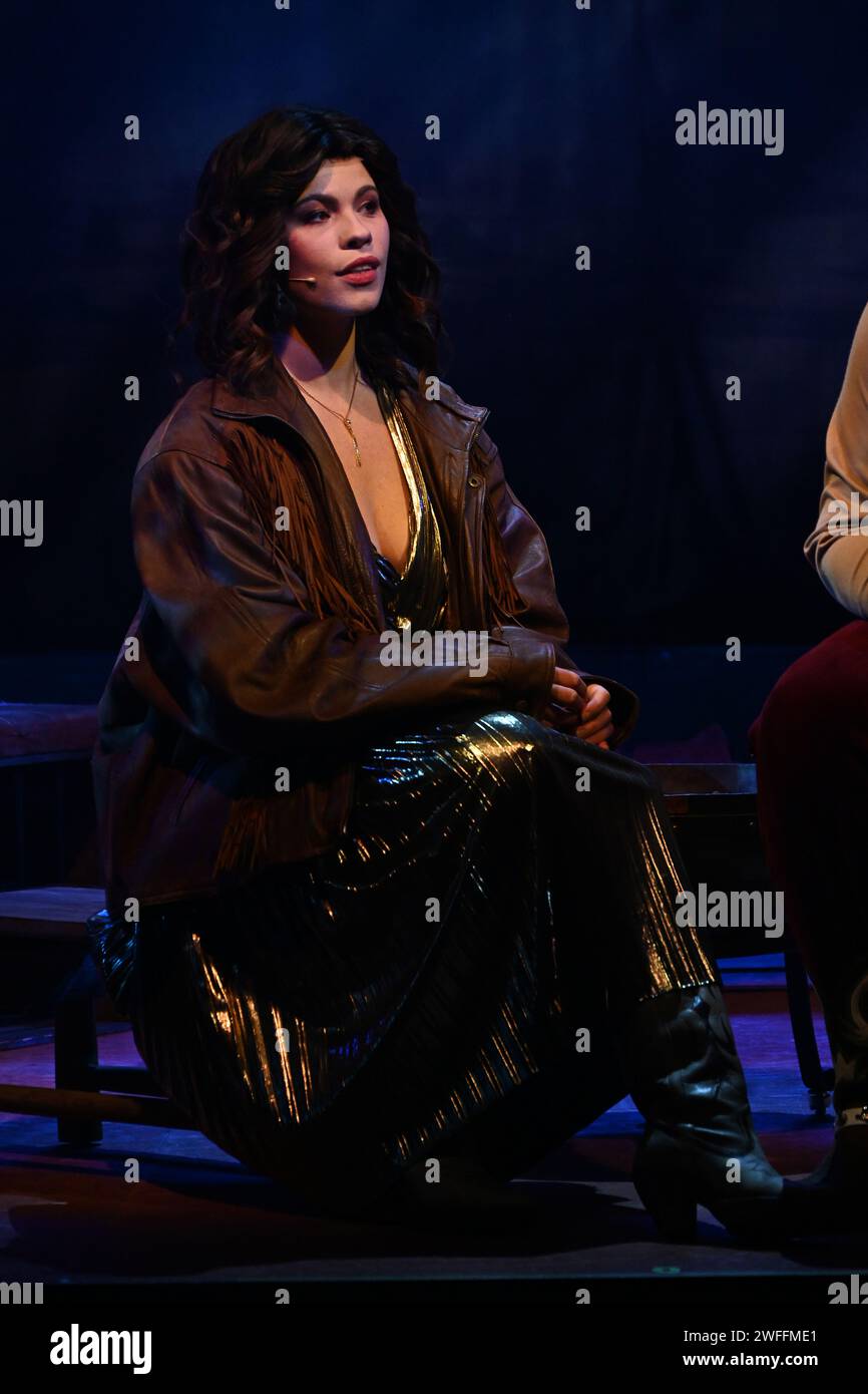 London, UK. 30th Jan, 2024. Emily Benjamin performs at Bronco Billy ...