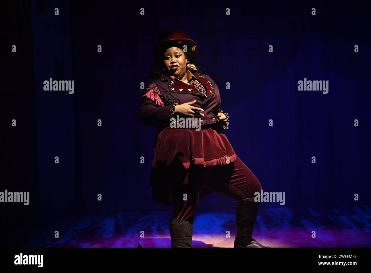 London, UK. 30th Jan, 2024. Karen Mavundukure performs at Bronco Billy ...
