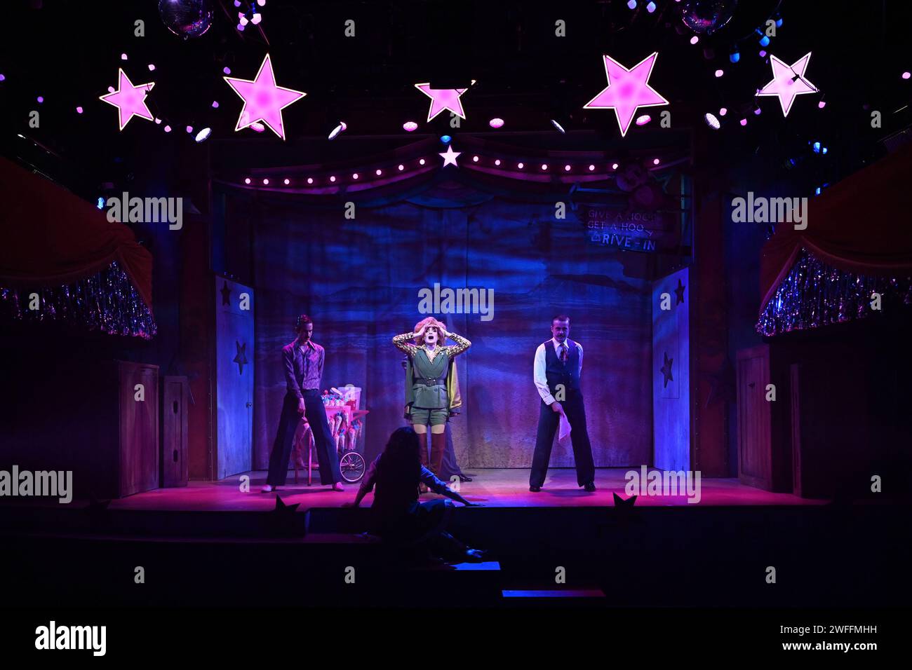 London, UK. 30th Jan, 2024. Victoria Hamilton-Barritt performs at Bronco Billy - The Musical ...