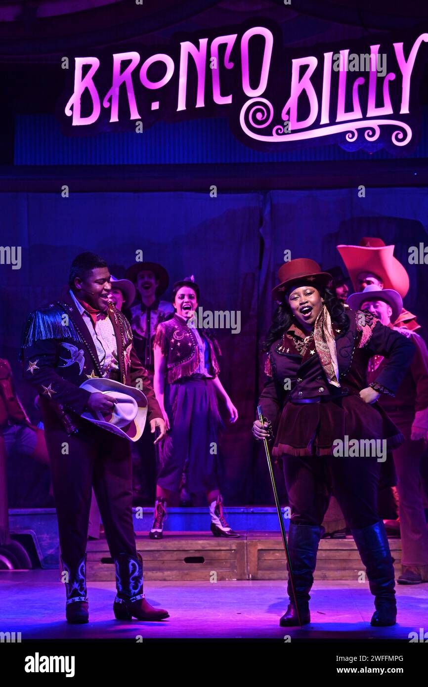 London, UK. 30th Jan, 2024. Tarinn Callender, Karen Mavundukure performs at Bronco Billy - The ...