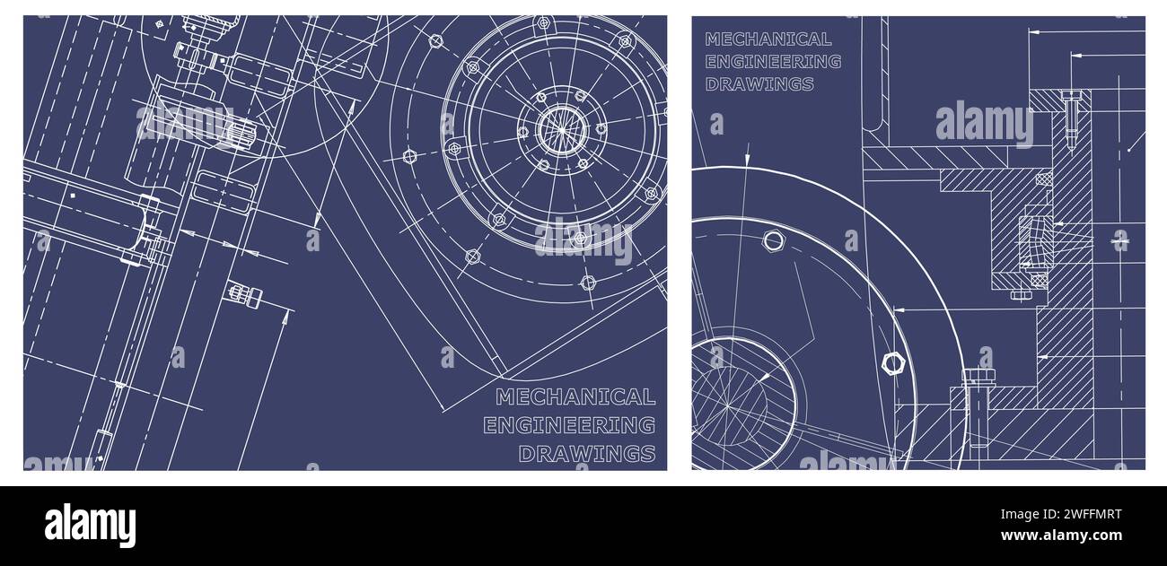 Computer aided design systems. Technical Design. Blueprint. Engineering ...