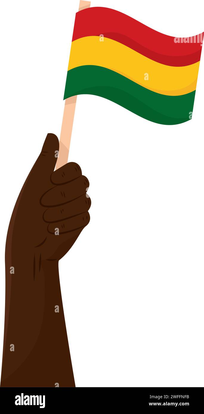 Afro american raising hand protest gesture Vector Stock Vector Image ...