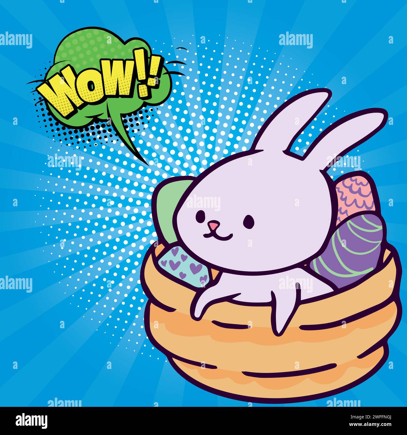 Decorative illustration pop art Stock Vector Images - Alamy