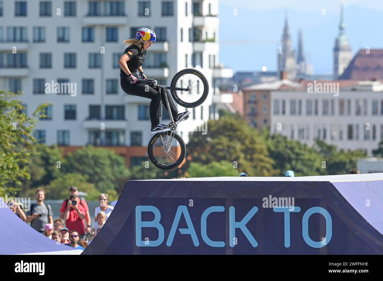 Lara Lessmann (Germany). BMX Freestyle women. European Championships ...