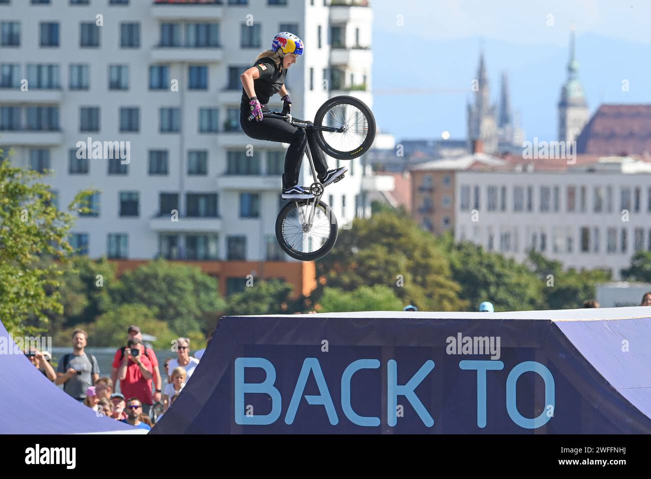 Lara Lessmann (Germany). BMX Freestyle women. European Championships ...