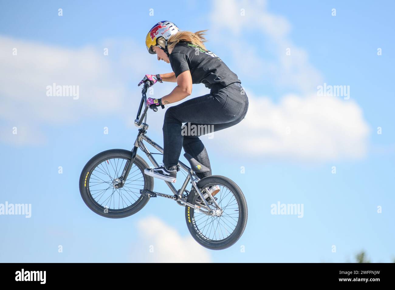Lara Lessmann (Germany). BMX Freestyle women. European Championships ...