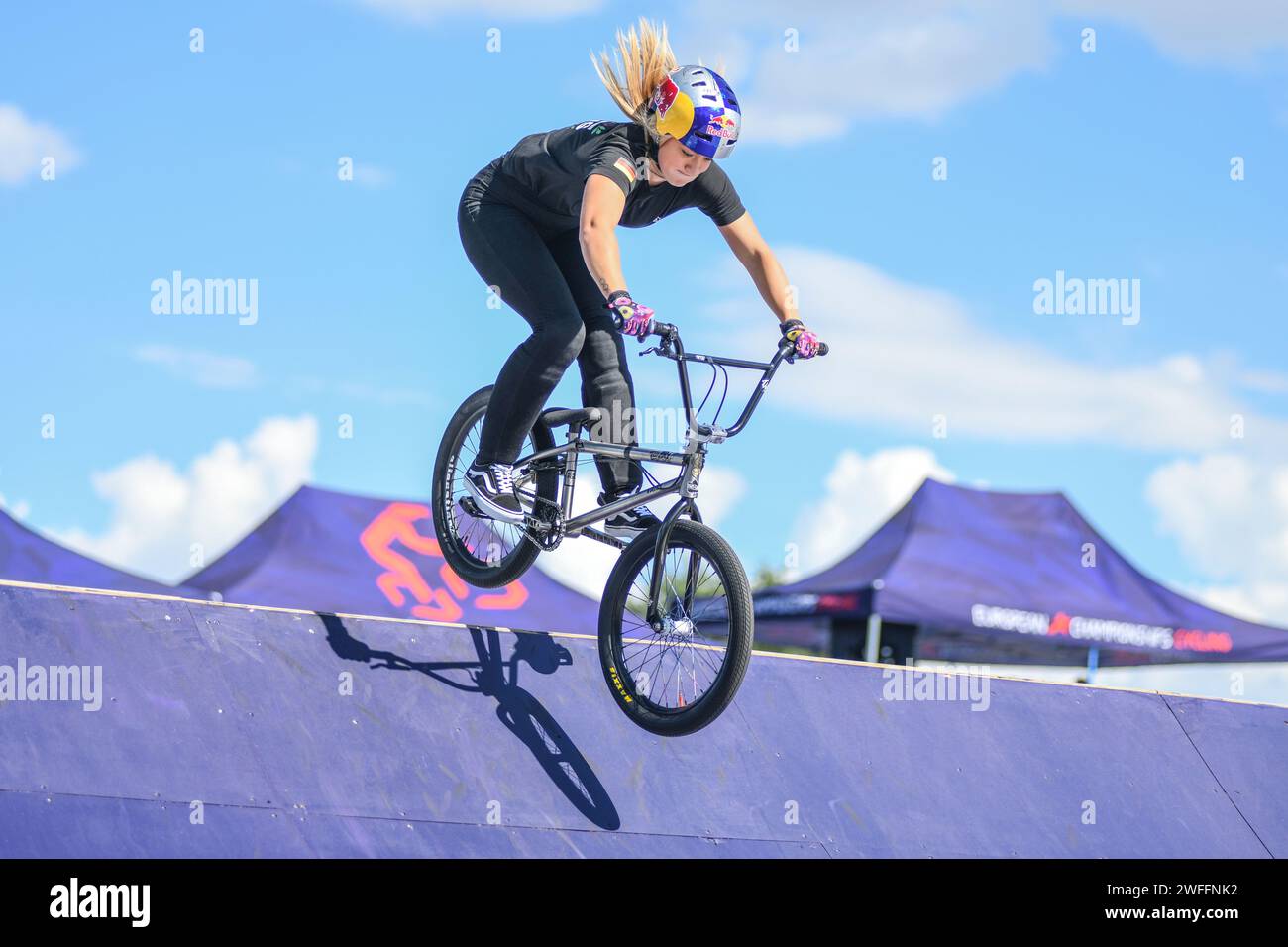 Lara Lessmann (Germany). BMX Freestyle women. European Championships ...