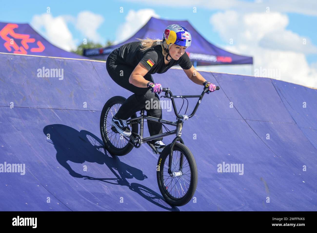 Lara Lessmann (Germany). BMX Freestyle women. European Championships ...