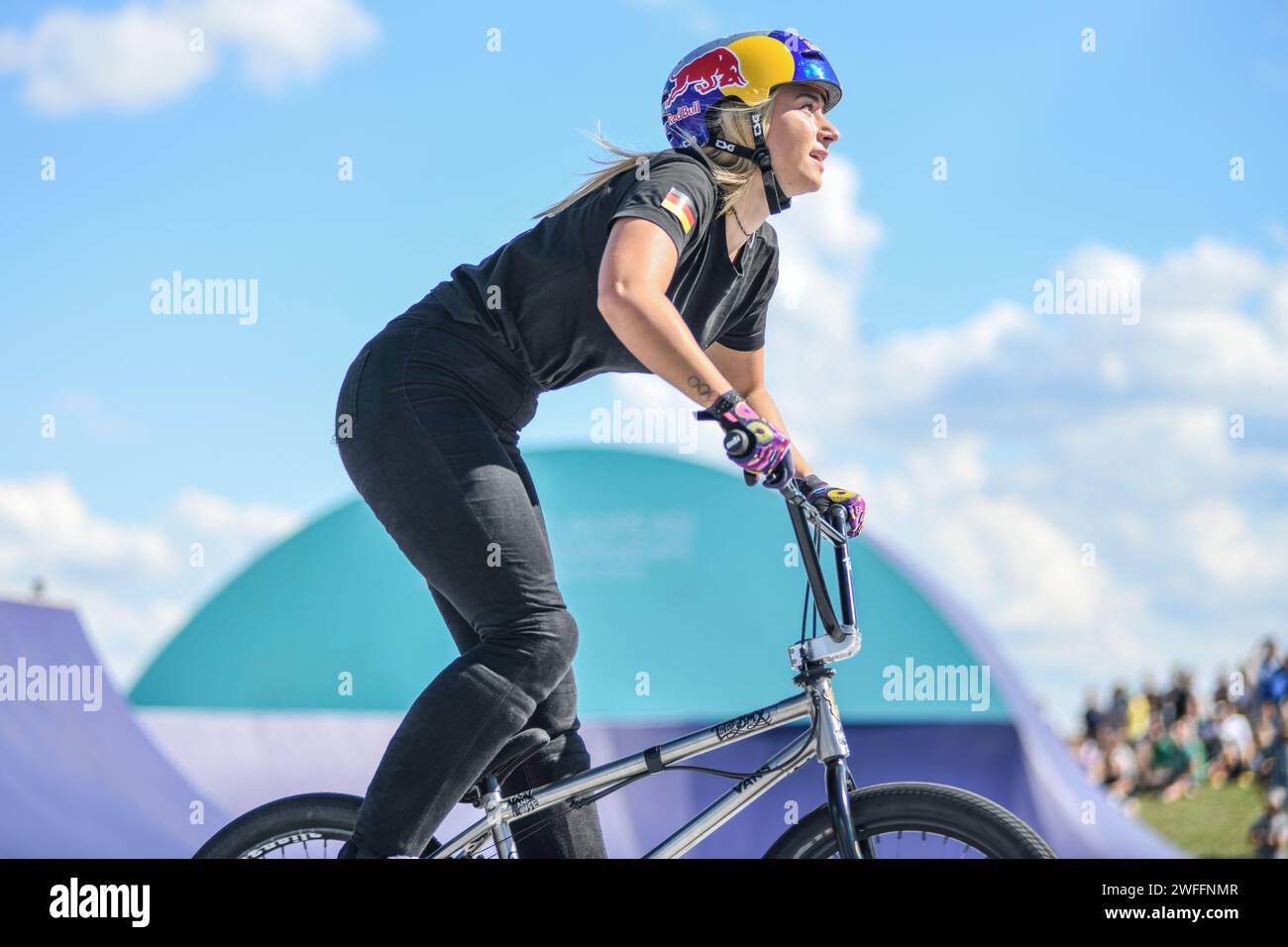 Lara Lessmann (Germany). BMX Freestyle women. European Championships ...