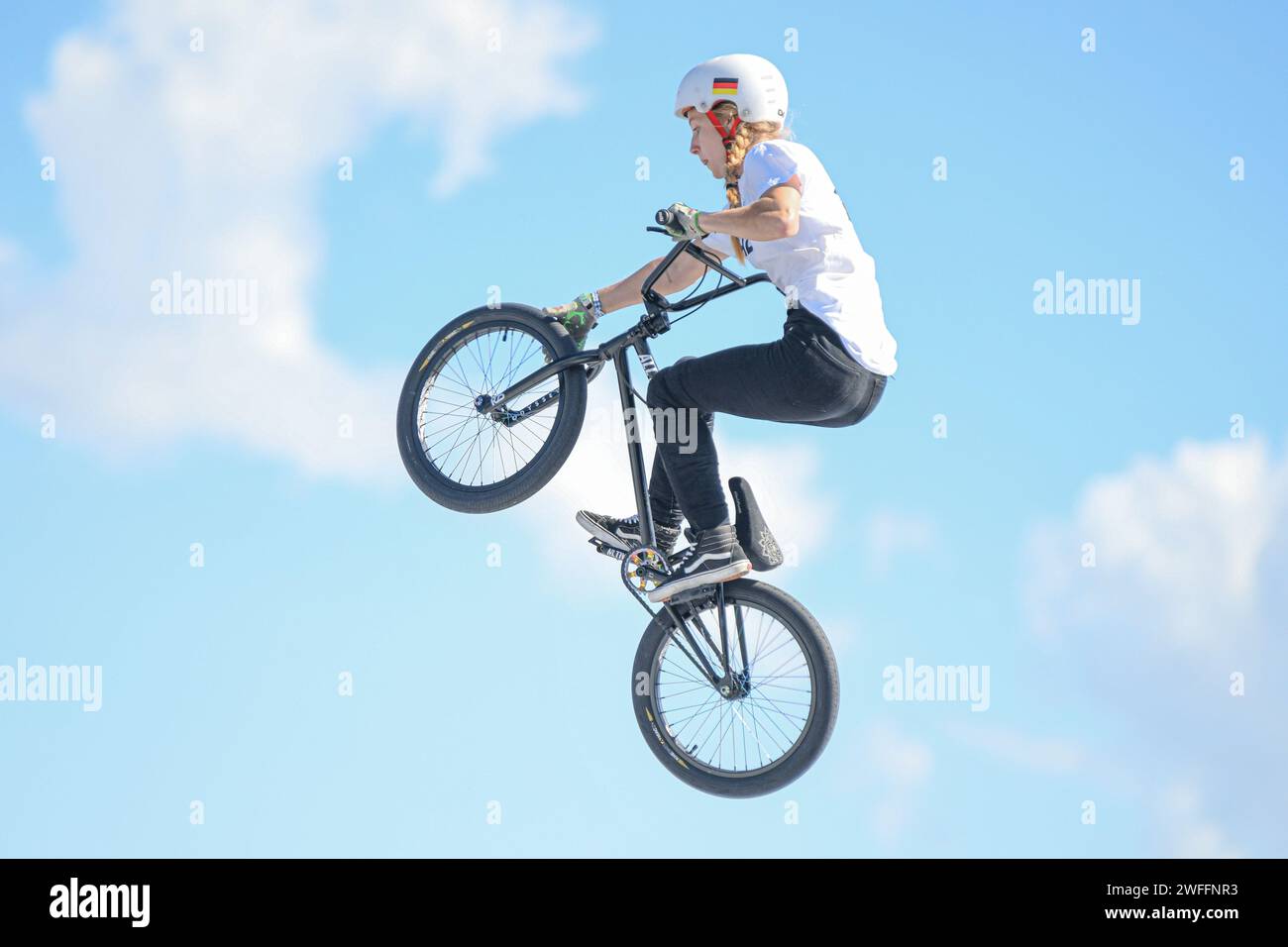 Kim Muller (Germany, Silver Medal). BMX Freestyle women. European ...