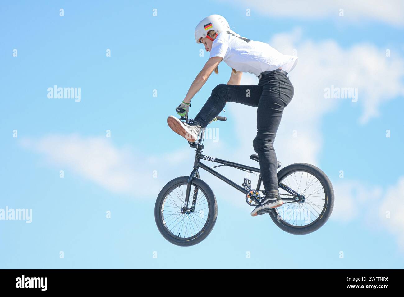 Kim Muller (Germany, Silver Medal). BMX Freestyle women. European ...