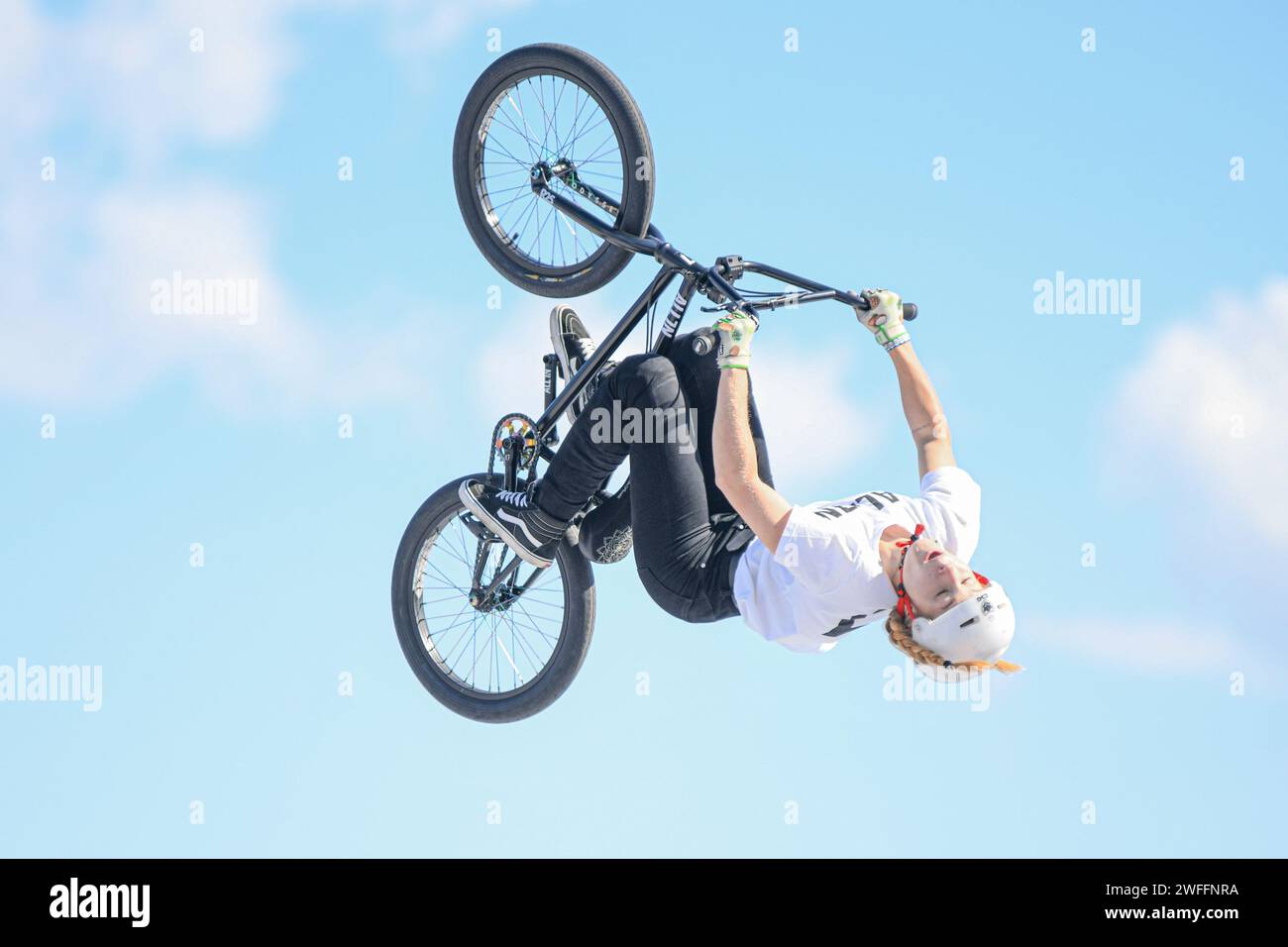 Kim Muller (Germany, Silver Medal). BMX Freestyle women. European ...
