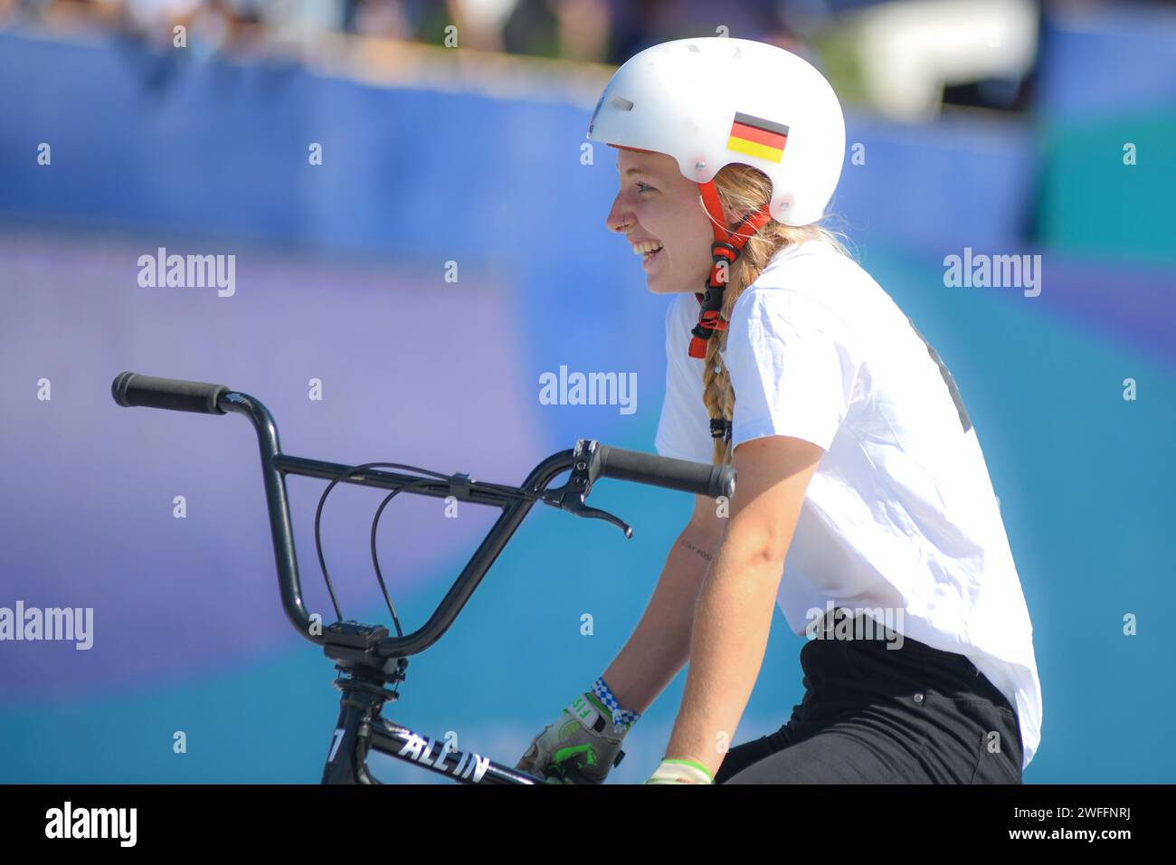 Kim Muller (Germany, Silver Medal). BMX Freestyle women. European ...