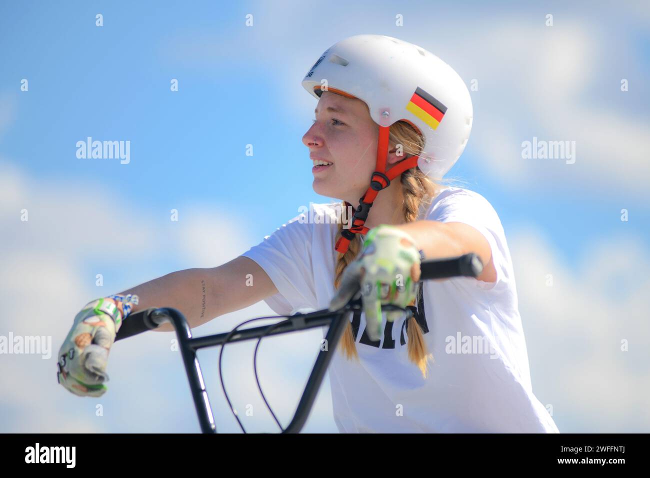 Kim Muller (Germany, Silver Medal). BMX Freestyle women. European ...
