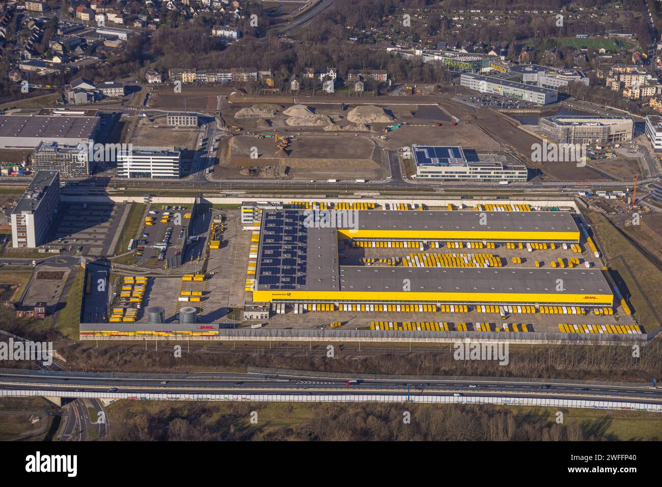 Baustelle industriegebiet ehemaliges opel areal hi-res stock ...