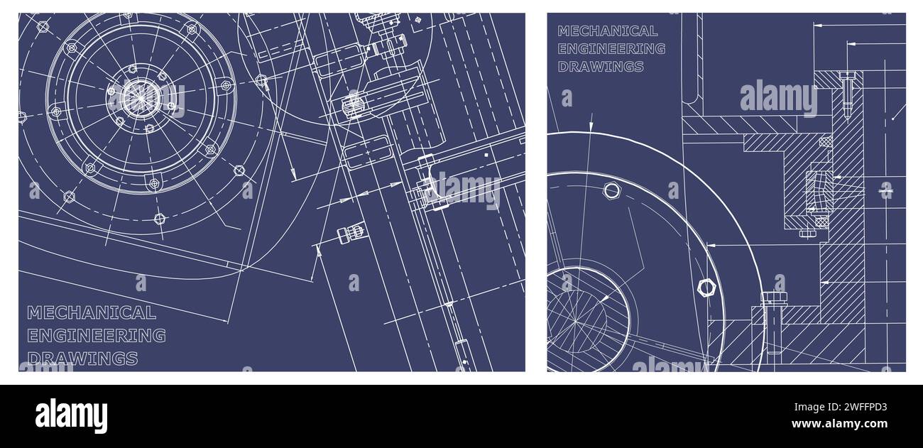 Collection detailed technical drawings hi-res stock photography and ...