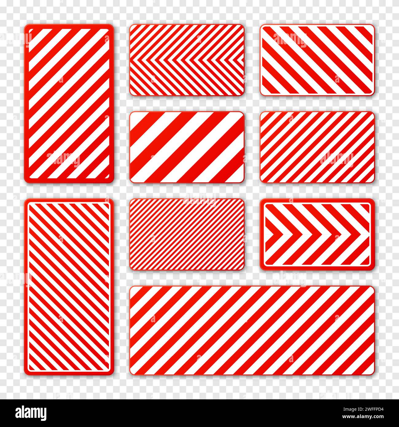 Red and white safety and hazard tape Stock Vector Images - Alamy