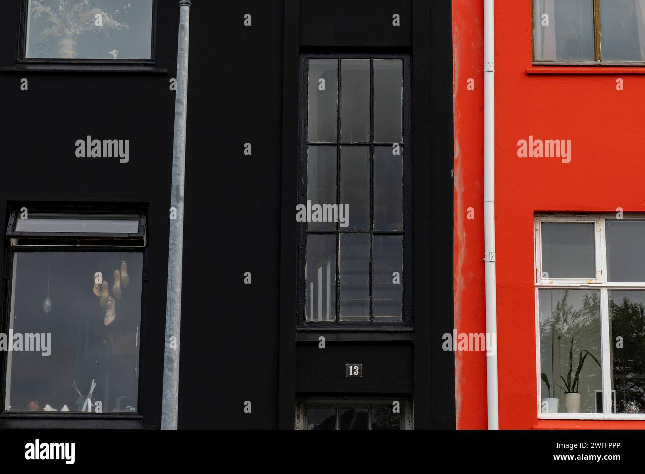 Colorful residential building in Reykjavik, Iceland Stock Photo - Alamy