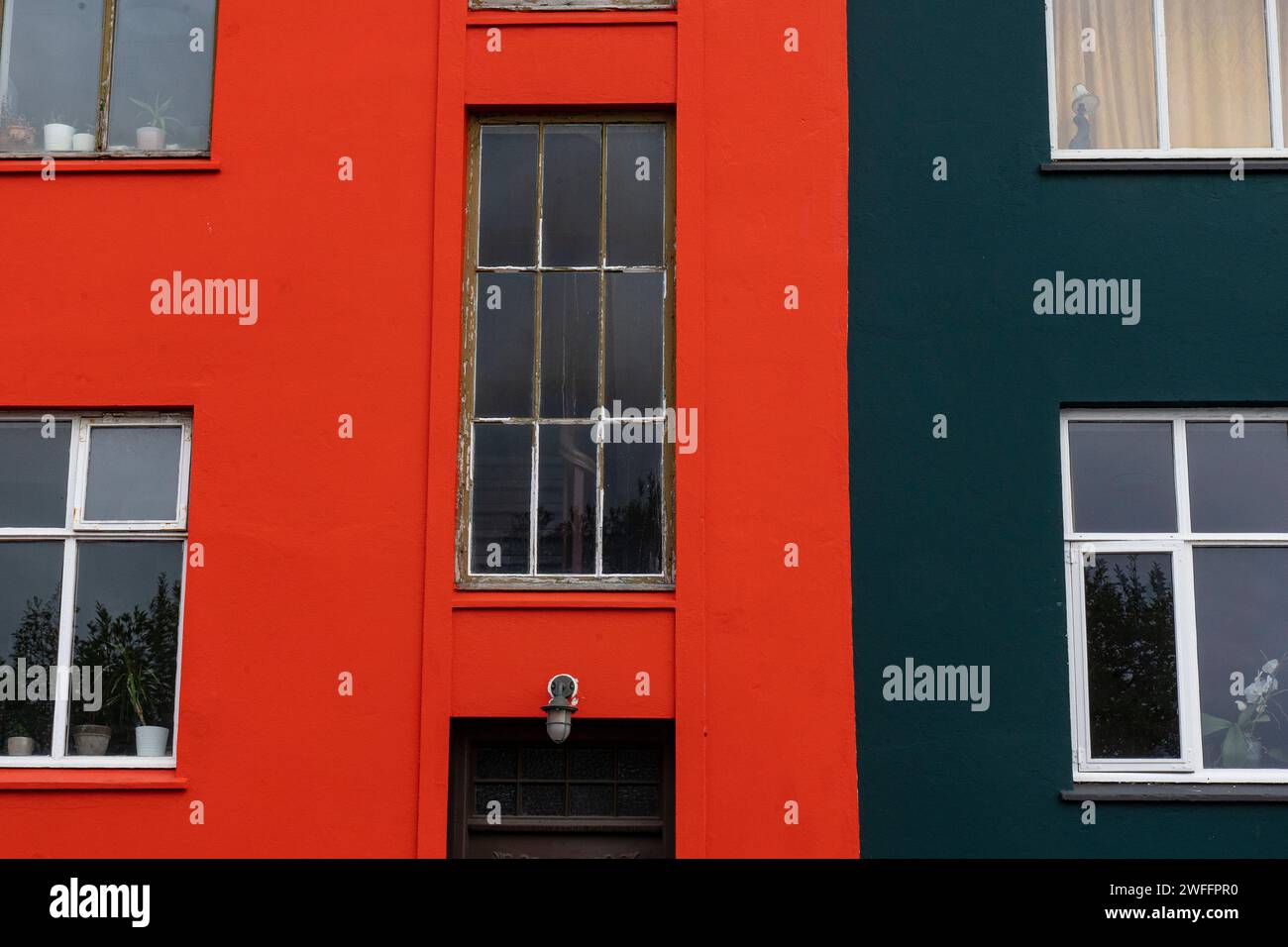 Colorful residential building in Reykjavik, Iceland Stock Photo - Alamy