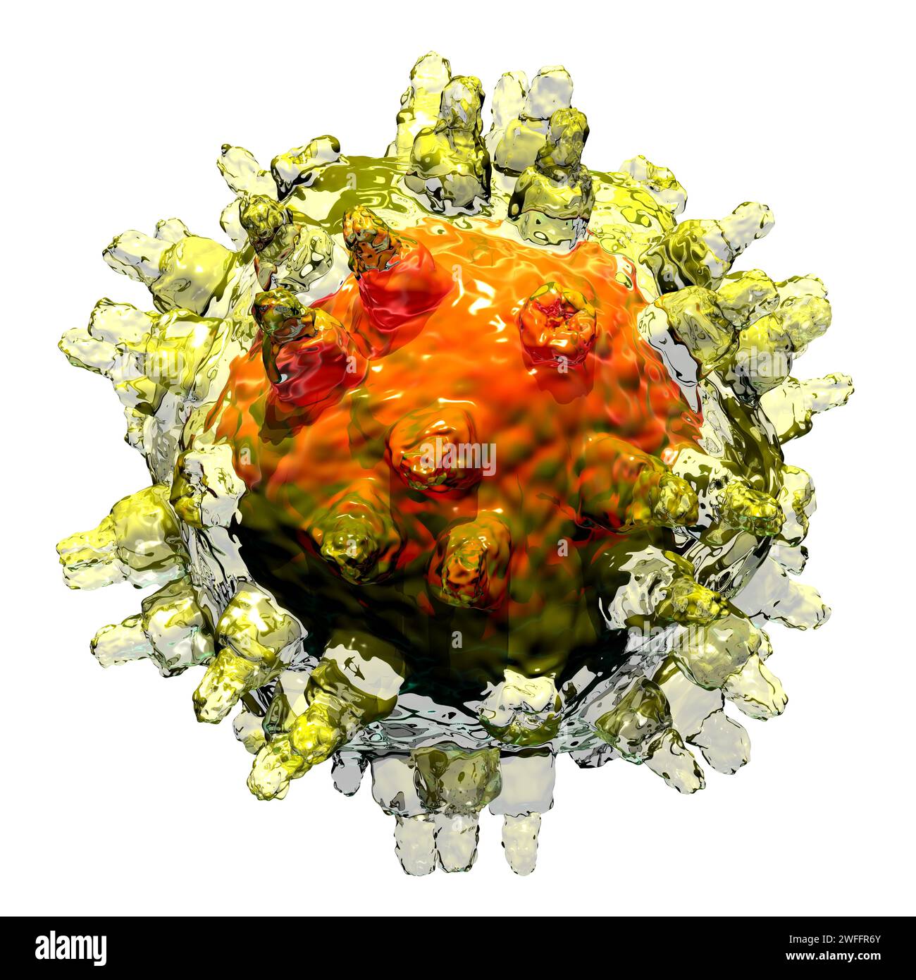 Adeno-associated virus particle, illustration Stock Photo - Alamy