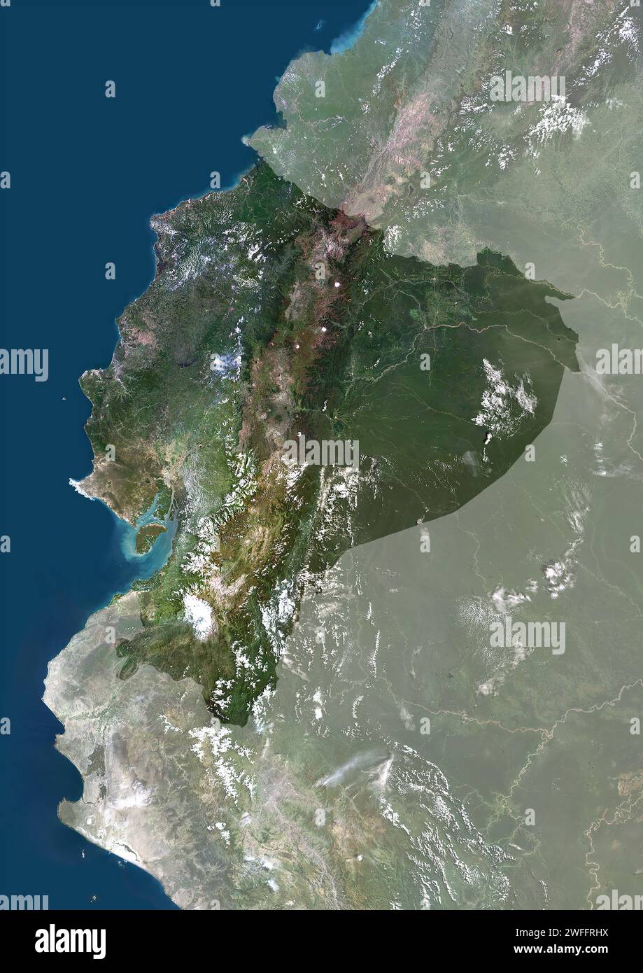 Ecuador, satellite image Stock Photo - Alamy
