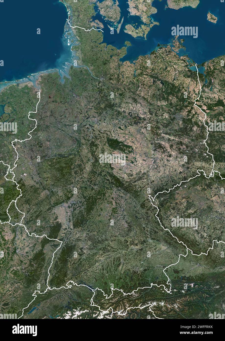 Germany, satellite image Stock Photo - Alamy