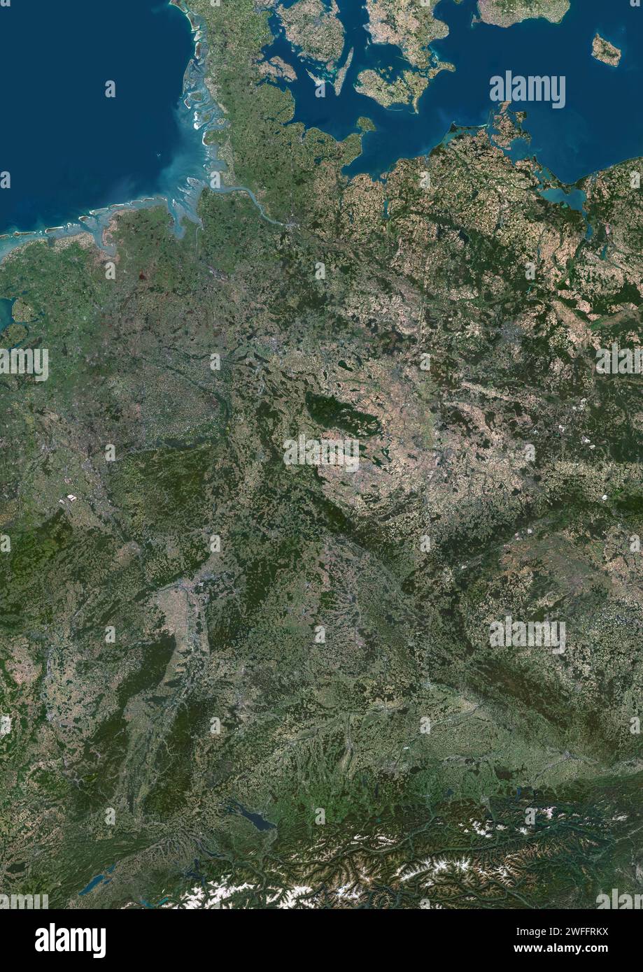 Germany, satellite image Stock Photo - Alamy