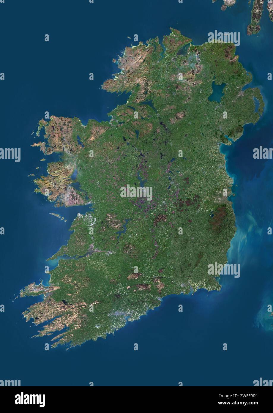 Ireland, satellite image Stock Photo - Alamy