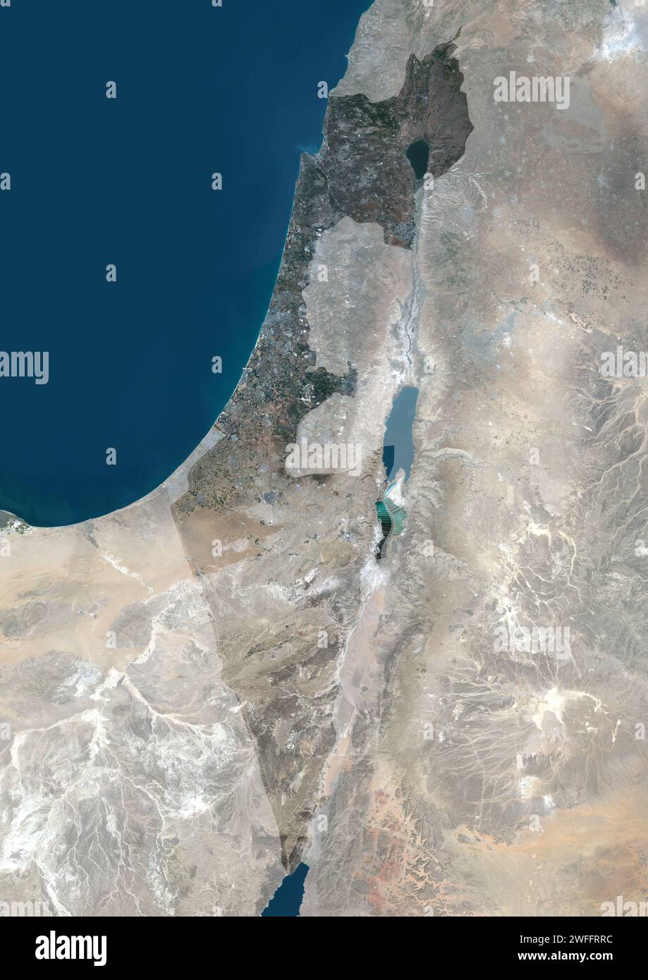 Israel, satellite image Stock Photo - Alamy