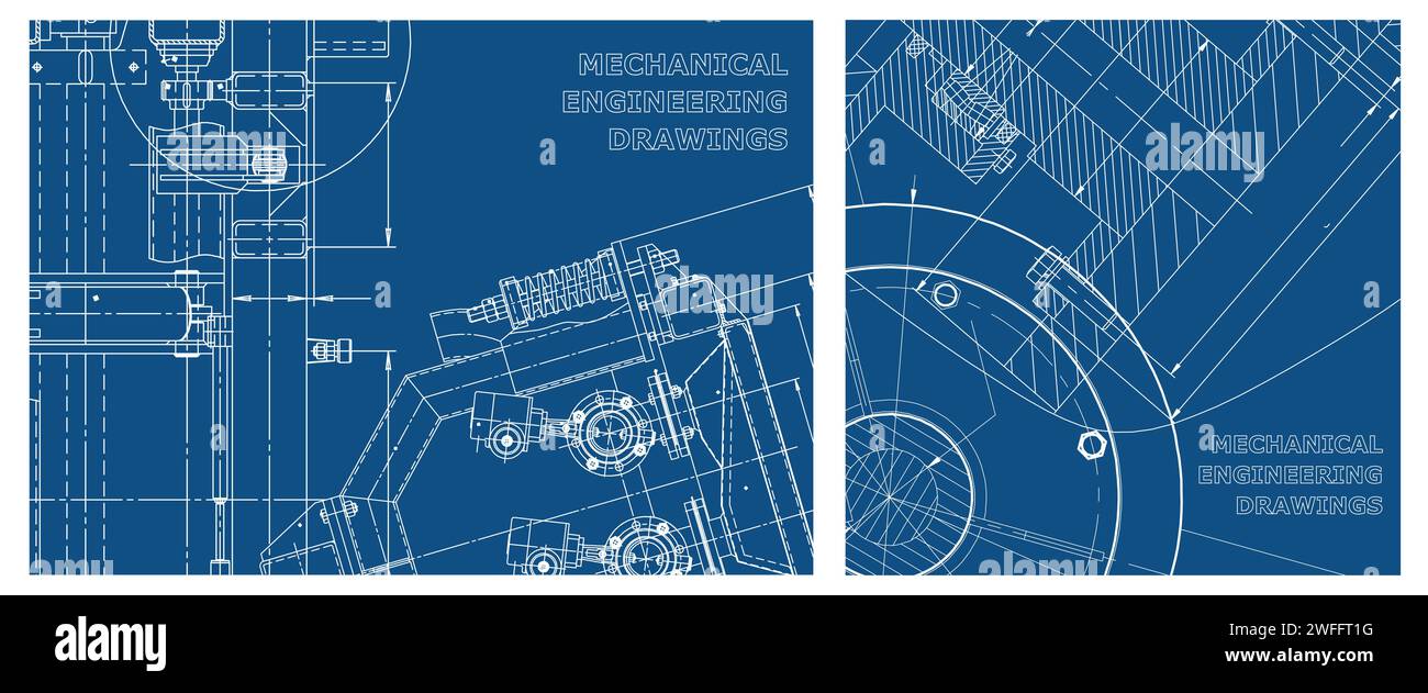 Computer aided design systems. Technical Design. Blueprint. Mechanical ...