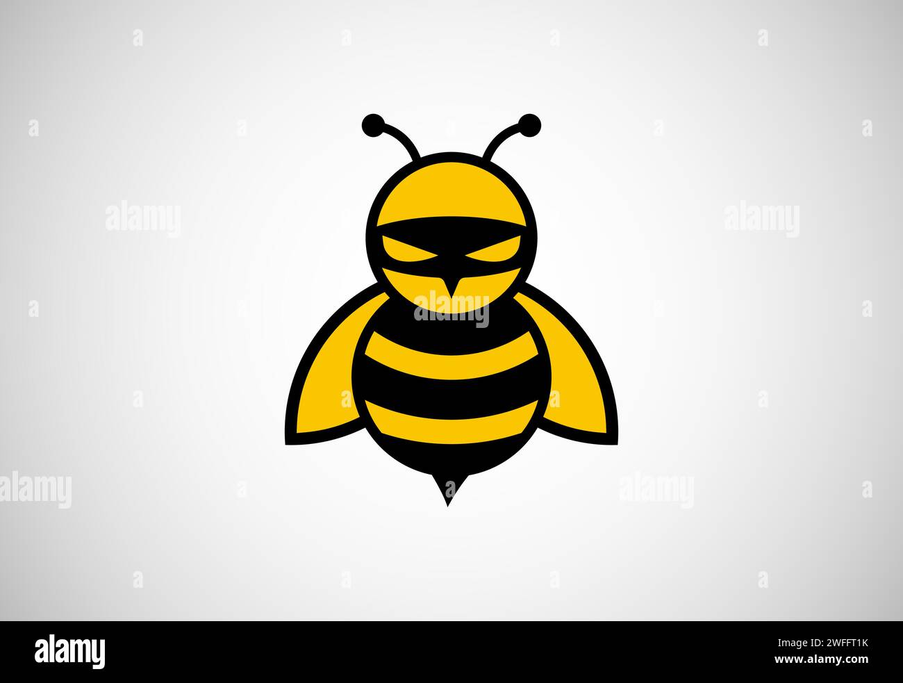 Ninja Bee logo design vector template Stock Vector Image & Art - Alamy
