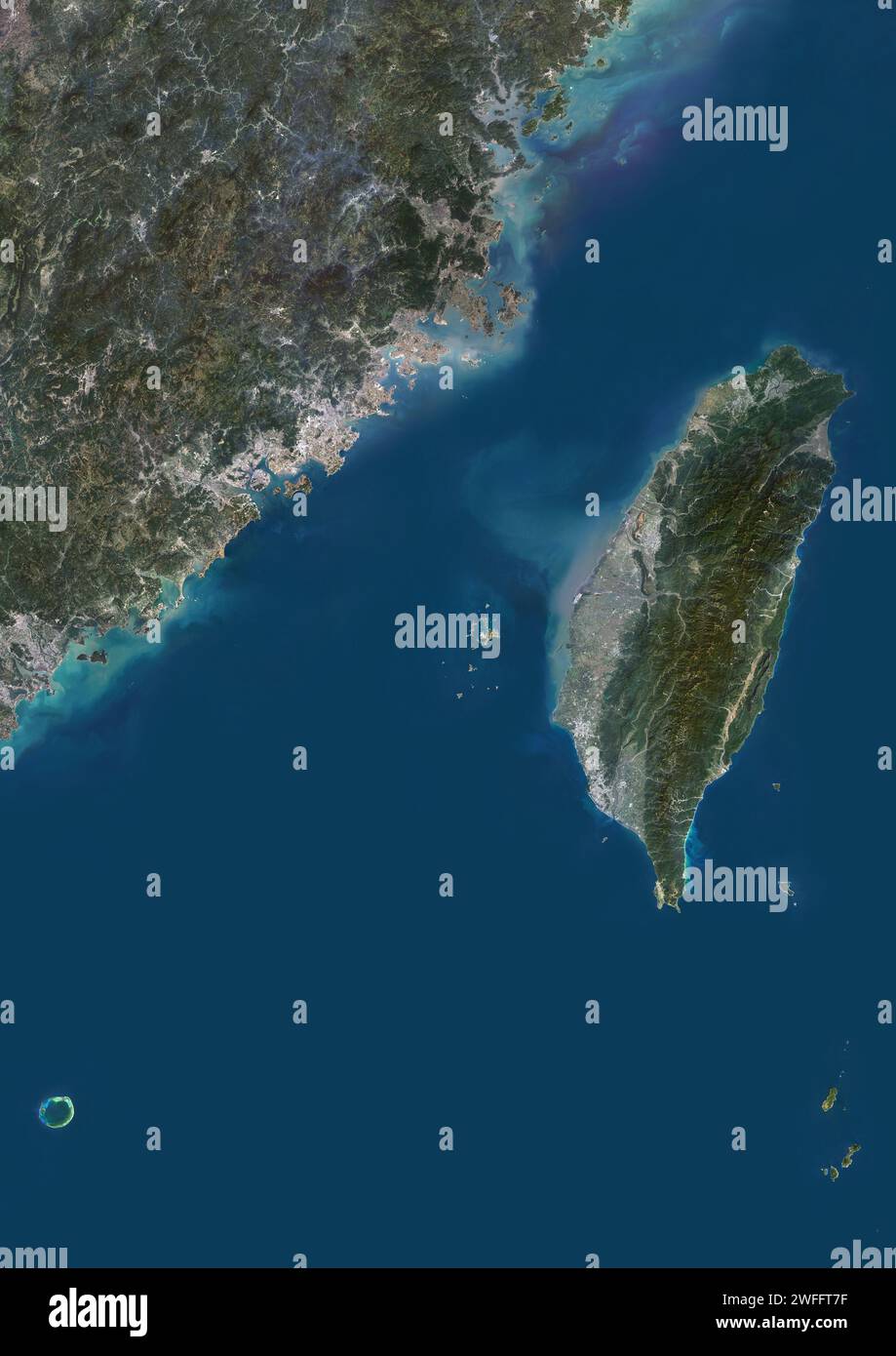 Taiwan, satellite image Stock Photo - Alamy