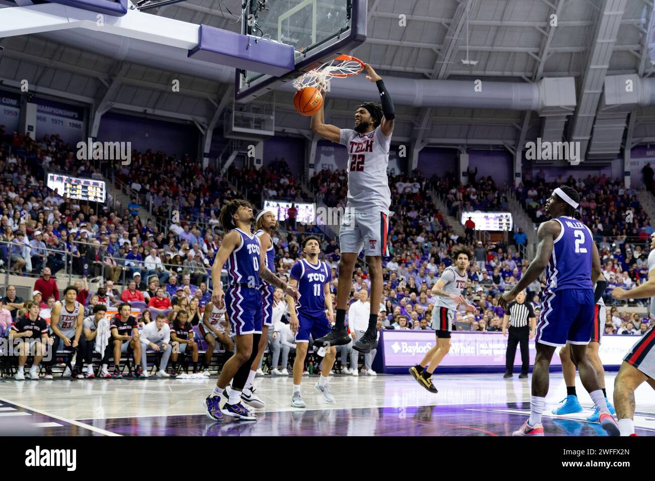 FORT WORTH, TX - JANUARY 30: Texas Tech Red Raiders forward Warren ...