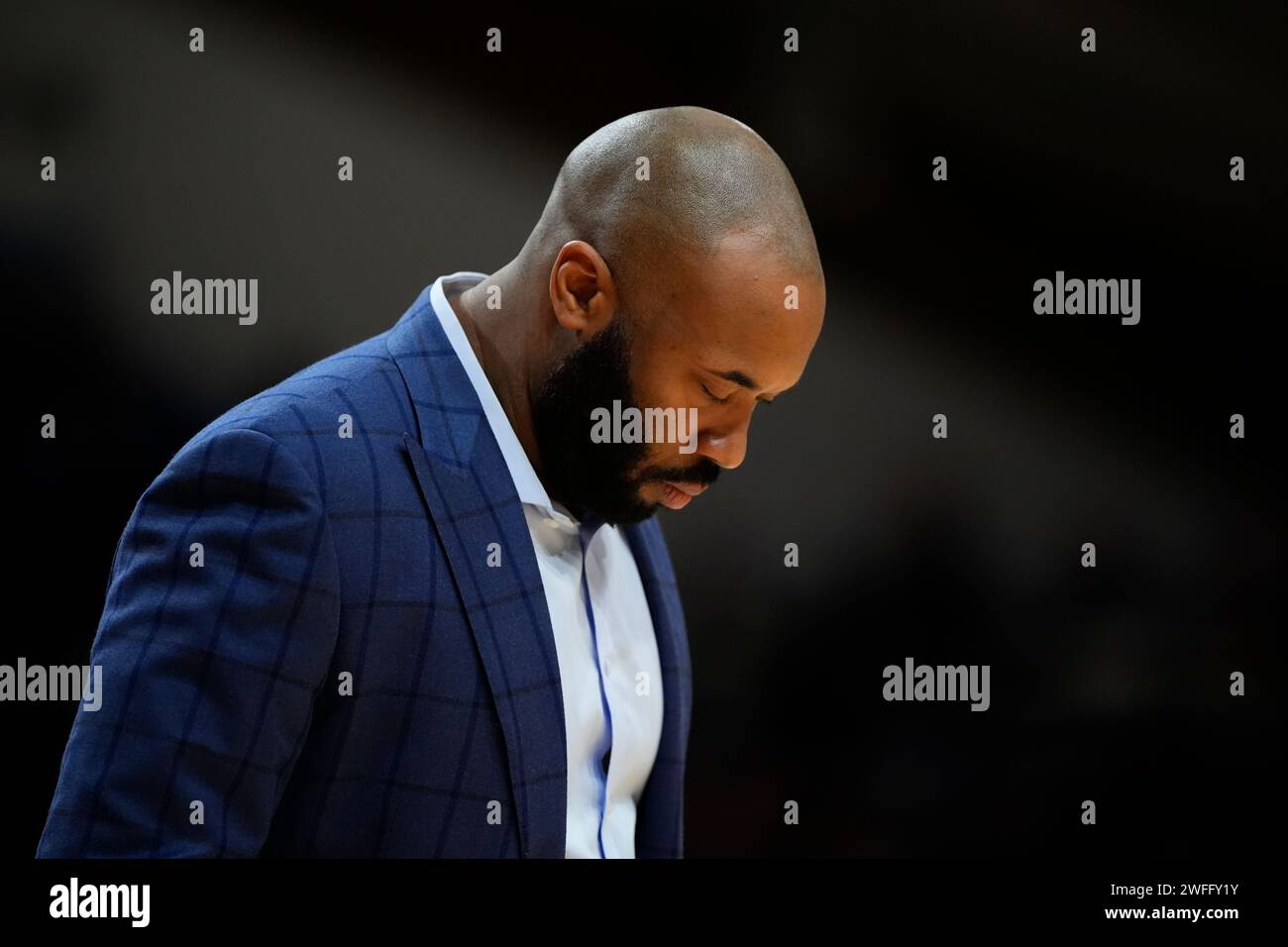 Villanova head coach Kyle Neptune reacts during an NCAA college ...